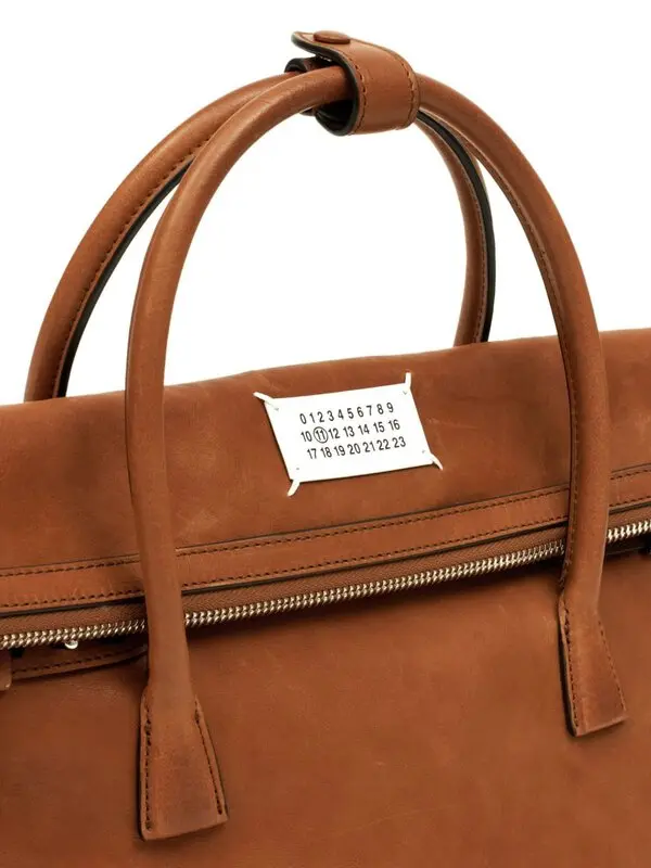 MAISON MARGIELA Numbers Motif 5ac Tote Bag - Brown