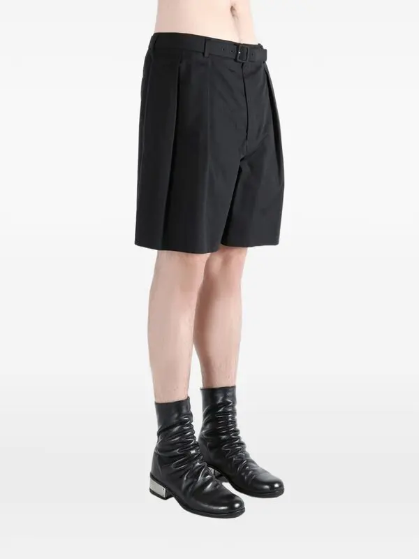 Saint Laurent Belted Tailored Bermuda Shorts