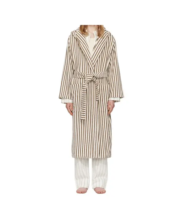 TEKLA Terry Hooded Bathrobe - Multicolor