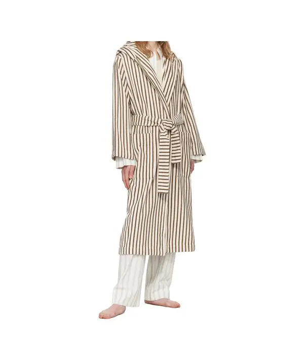 TEKLA Terry Hooded Bathrobe - Multicolor