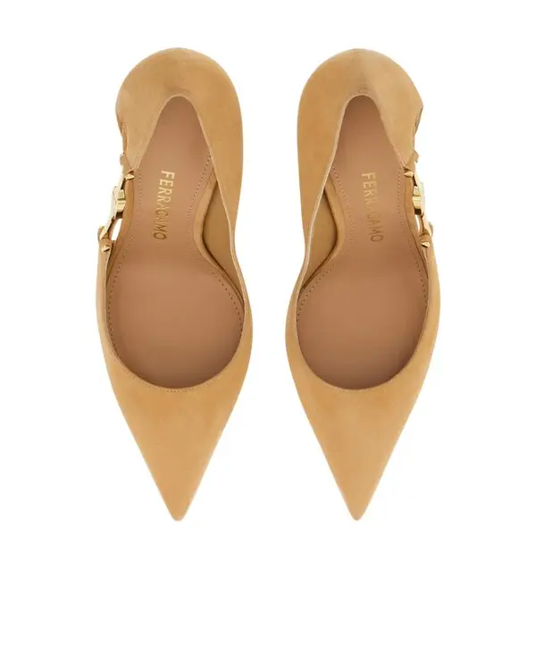 FERRAGAMO F-buckle Pumps