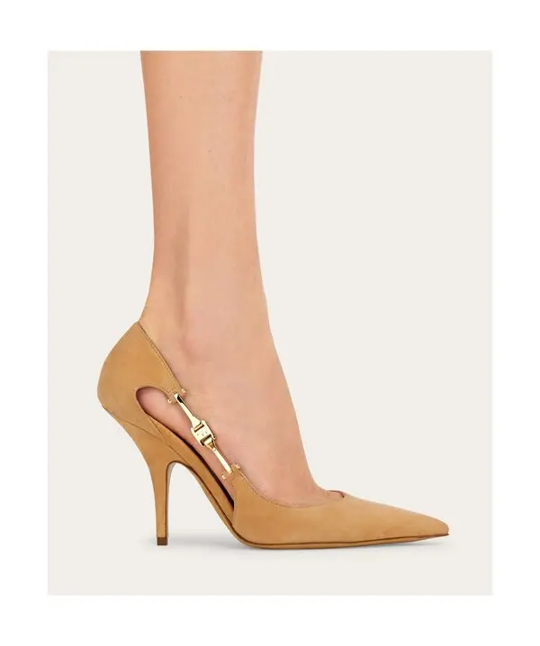 FERRAGAMO F-buckle Pumps
