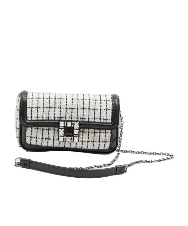 ROGER VIVIER Viv 'jeu De Fille' Embellished Shoulder Bag - Black