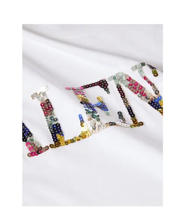Valentino Garavani Logo Sequin Embellished Crewneck T-shirt