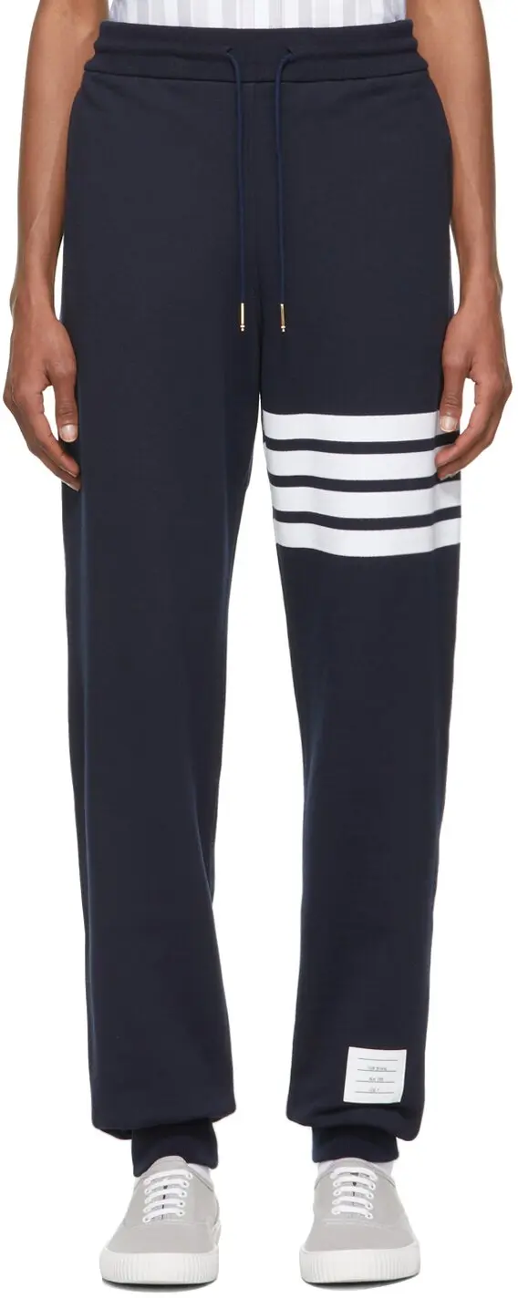 Thom Browne 4-bar Striped Sweatpants - Blue
