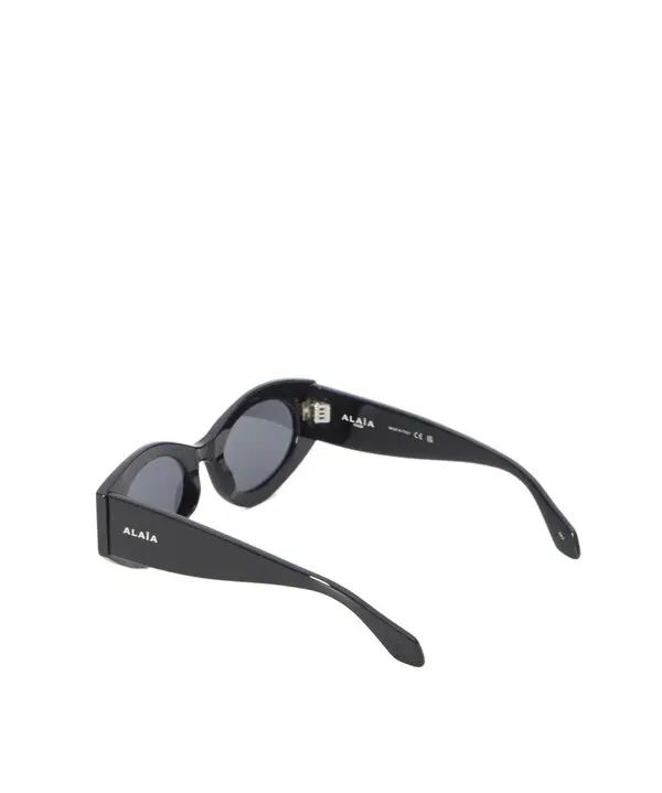 Alaïa Oval Sunglasses - Black