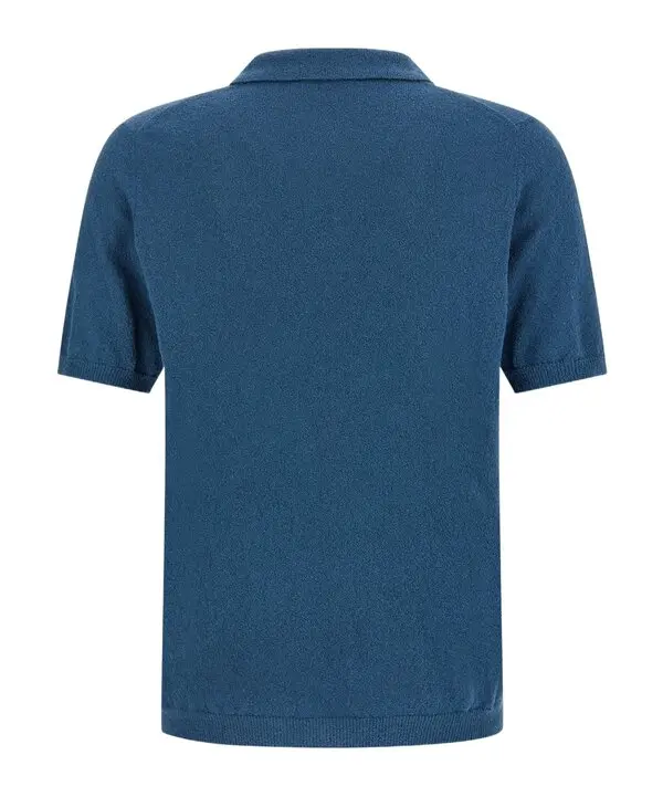 ROBERTO COLLINA Short-sleeved Polo Shirt - Blue