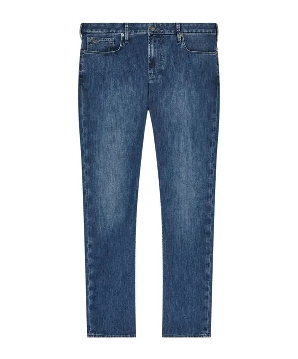 Emporio Armani Five Pockets Trousers - Blue