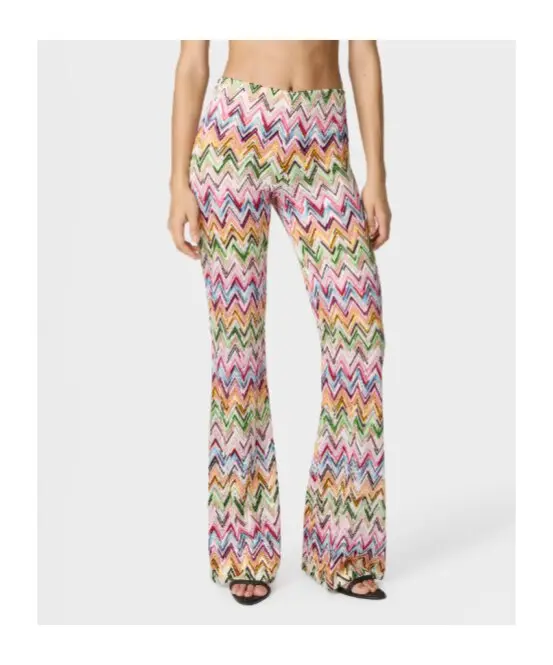 Missoni Zigzag Wide-leg Beach Pants - Multicolor