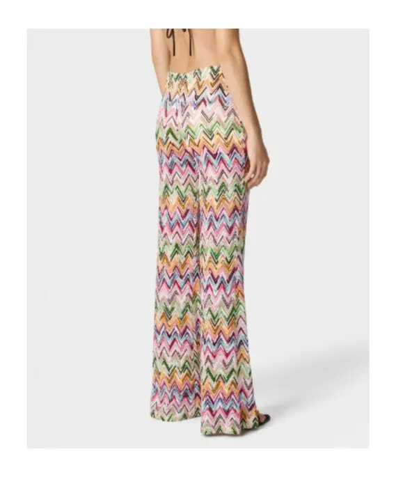 Missoni Zigzag Wide-leg Beach Pants - Multicolor