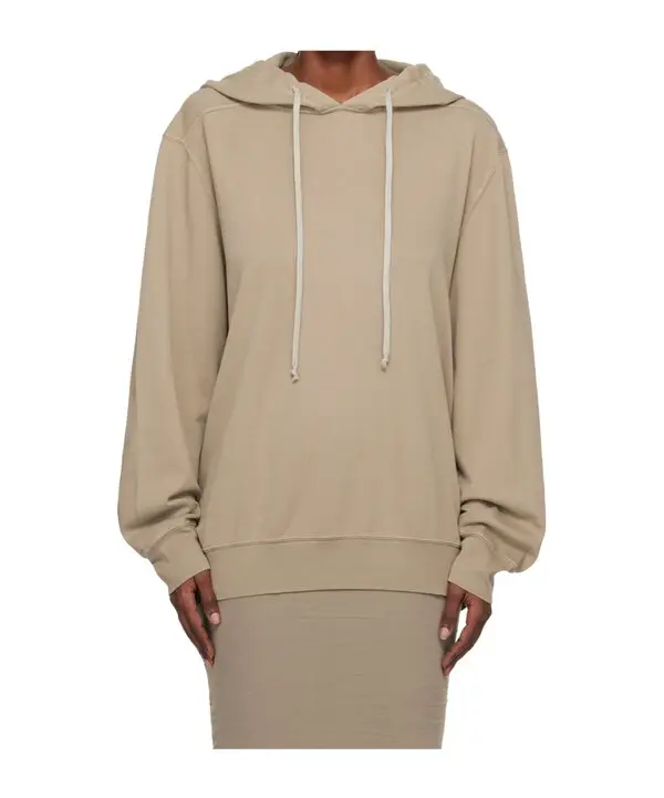 Rick Owens Oversized Hooded Sweatshirt - Nude