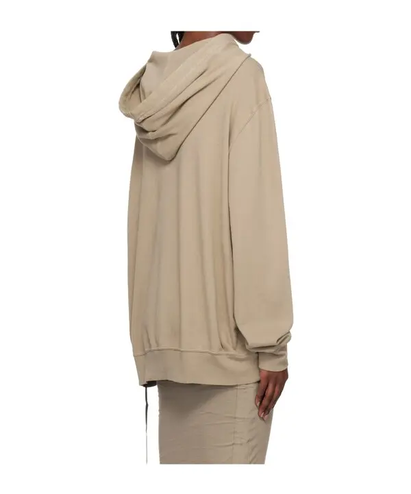 Rick Owens Oversized Hooded Sweatshirt - Nude