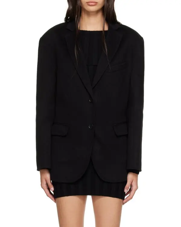 ANINE BING Quinn Blazer Jacket - Black