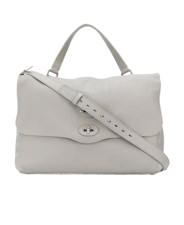 ZANELLATO Logo Shoulder Bag - Gray