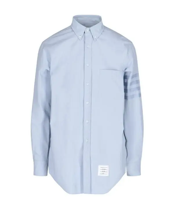 Thom Browne Bar Shirt - Light Blue