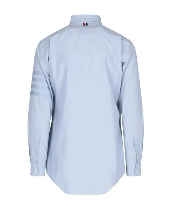 Thom Browne Bar Shirt - Light Blue
