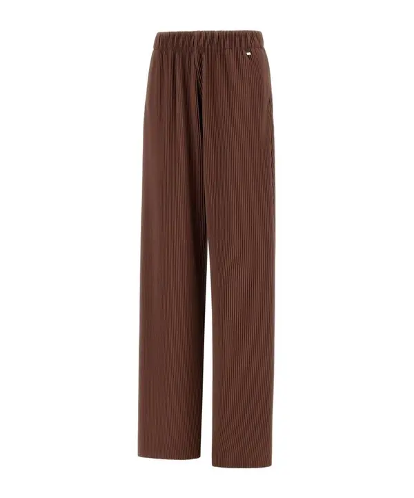 Herno Elasticated Waist Wide-leg Trousers - Red