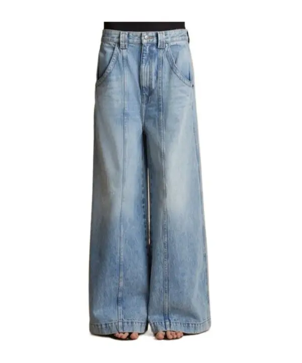 Khaite Wide-leg Jeans With Belt Loops