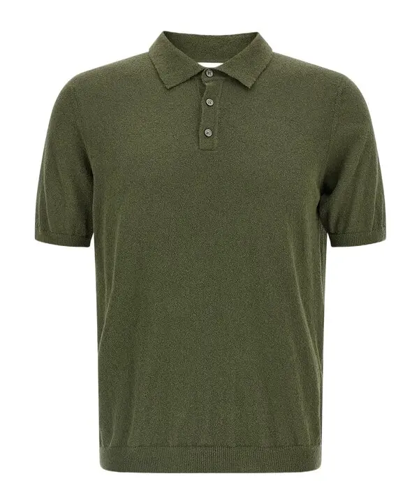 ROBERTO COLLINA Short-sleeved Polo Shirt - Green