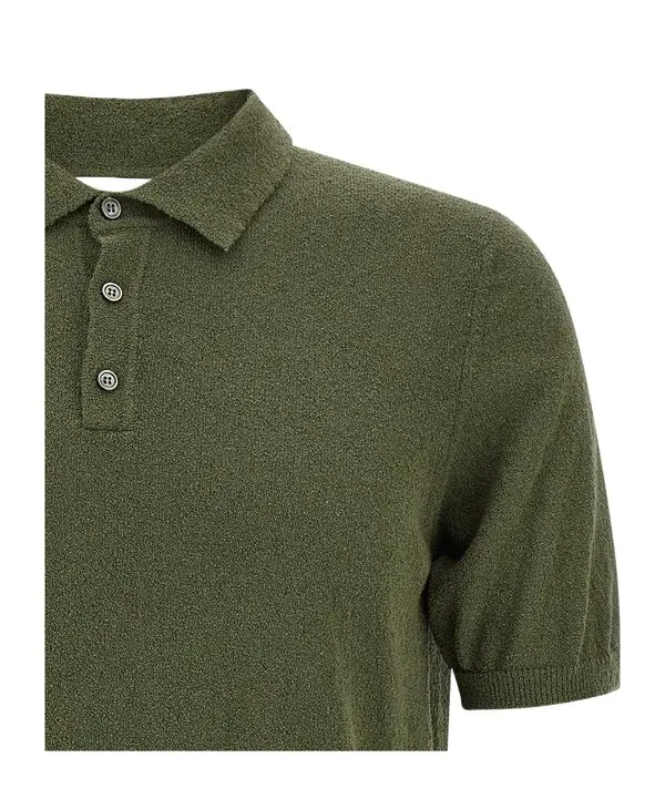 ROBERTO COLLINA Short-sleeved Polo Shirt - Green