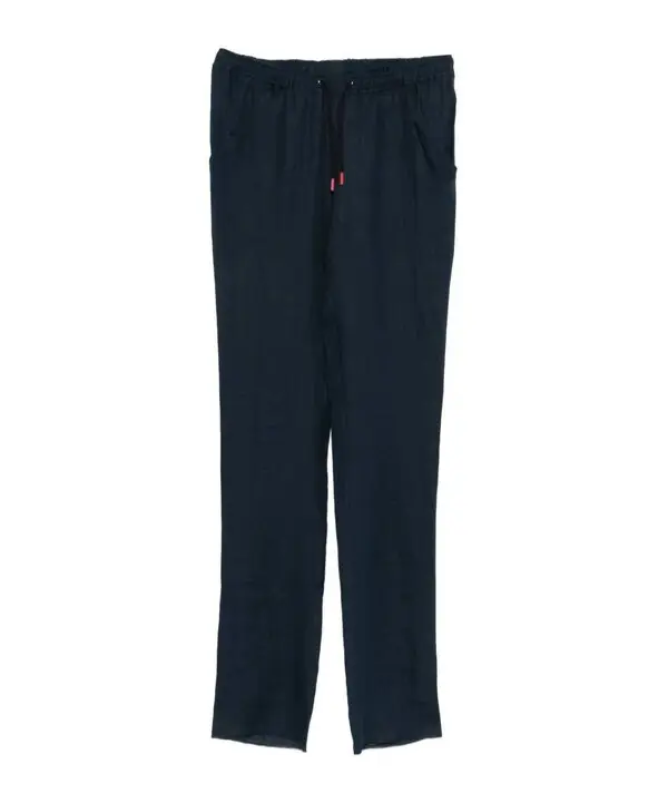 Kiton Drawstring Flared Trousers - Black