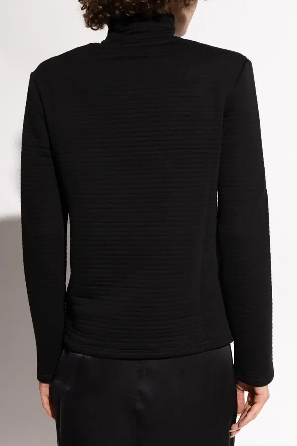 JIL SANDER Logo Patch High Neck Jumper