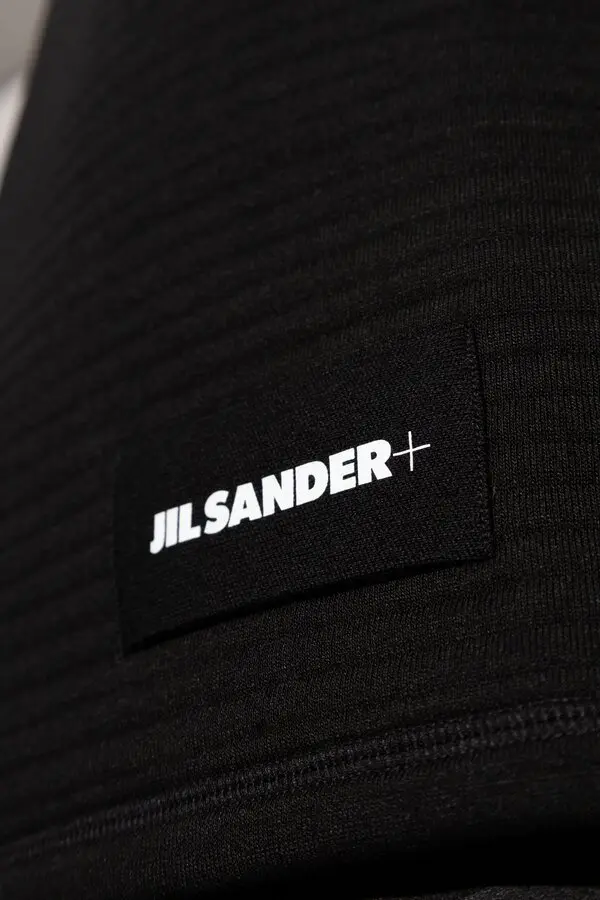 JIL SANDER Logo Patch High Neck Jumper