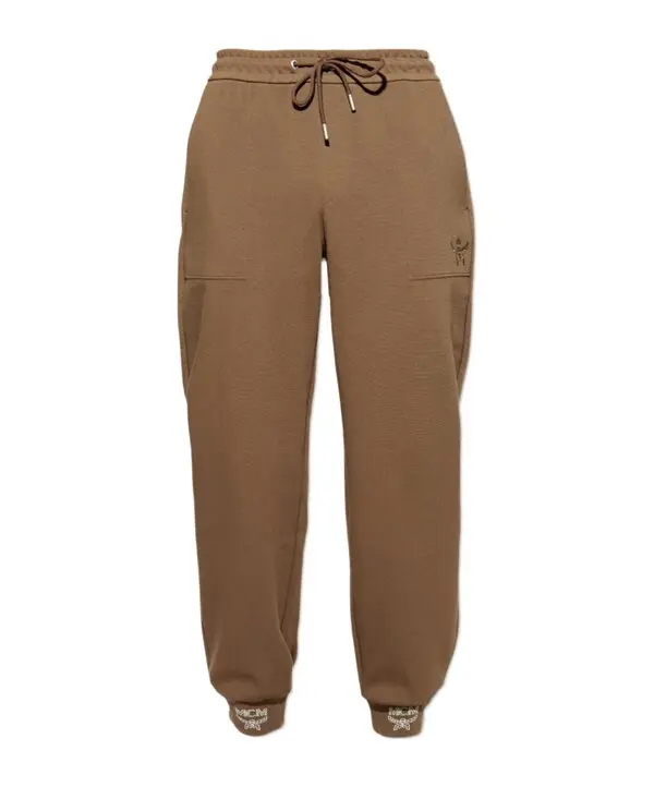 Mcm Drawstring Sweatpants - Brown