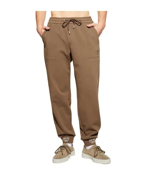 Mcm Drawstring Sweatpants - Brown