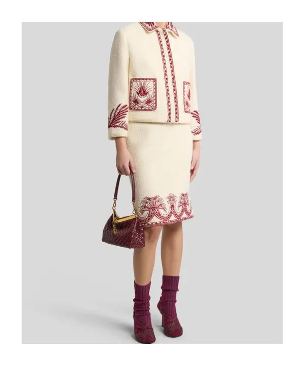 Etro Embroidered Bouclé Wool Jacket