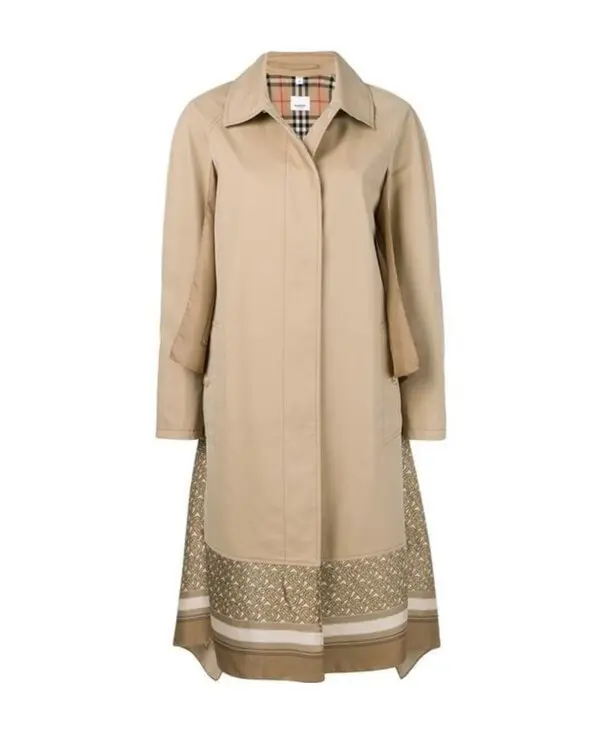 Burberry Trench Coat With Checkered Print