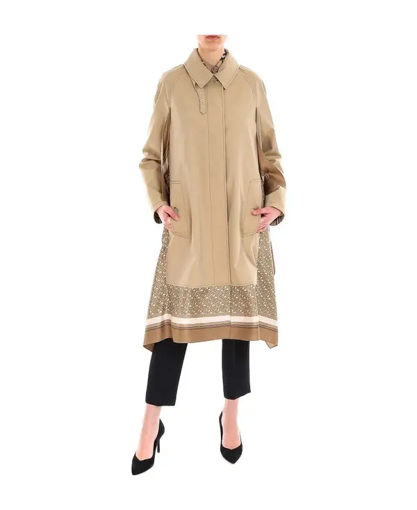 Burberry Trench Coat With Checkered Print