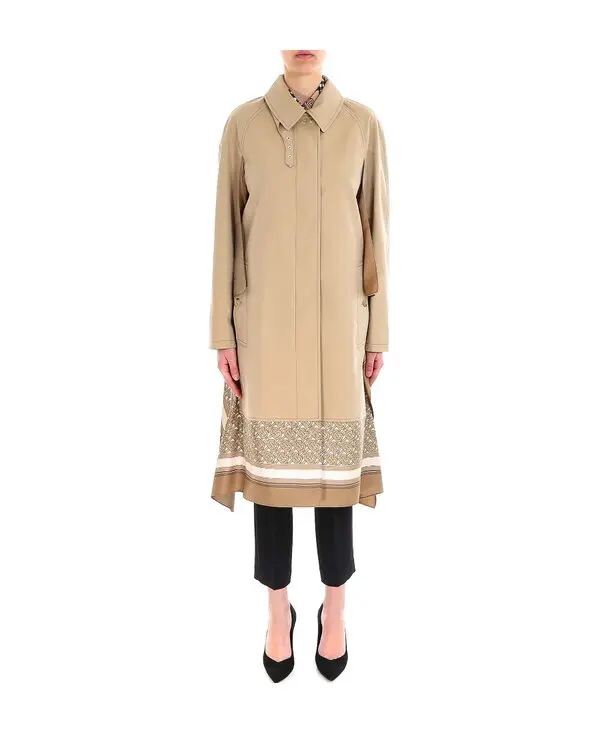 Burberry Trench Coat With Checkered Print