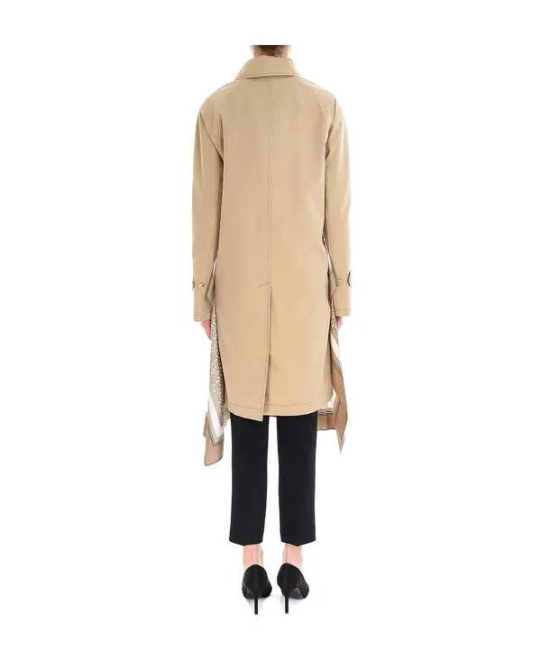 Burberry Trench Coat With Checkered Print