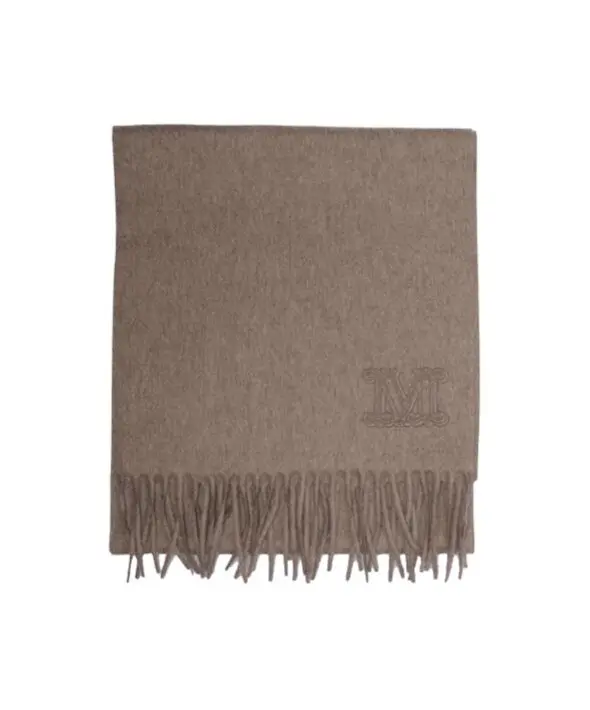 Max Mara Wsdalia Fringed Edge Scarf - Beige