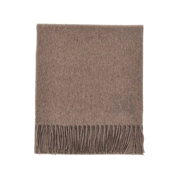 Max Mara Wsdalia Fringed Edge Scarf - Beige