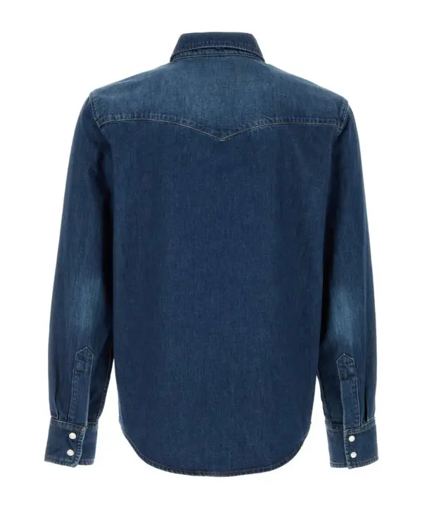 A.p.c. Double-pocket Buttoned Denim Shirt