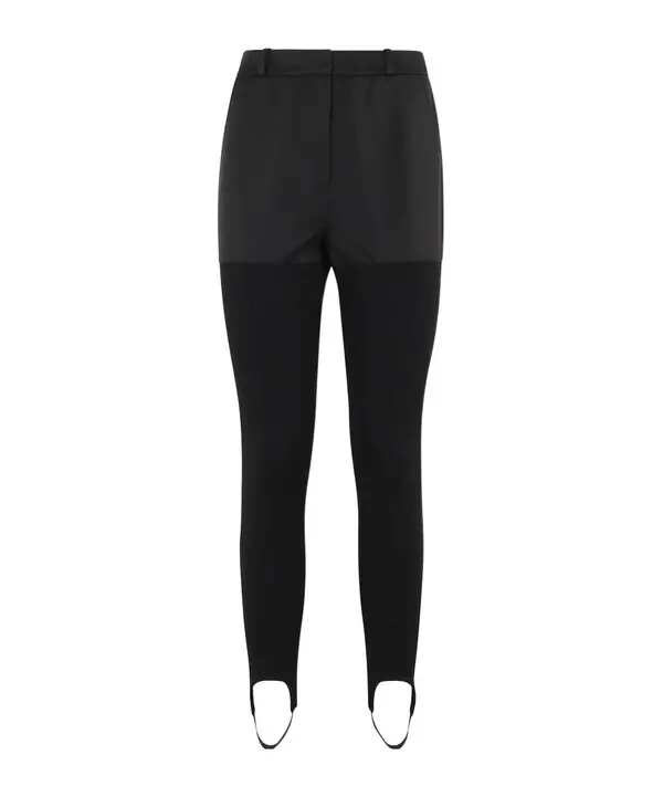 Coperni High-waist Skinny Stirrup Trousers - Black