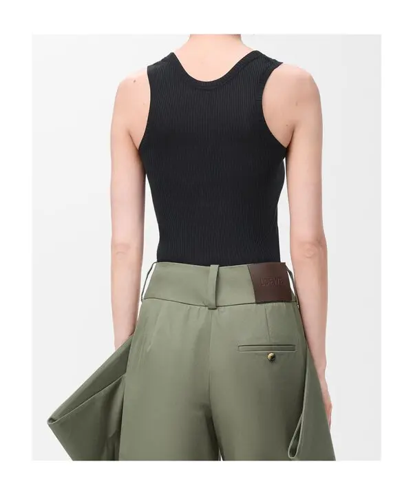 Loewe Anagram Sleeveless Ribbed Tank Top
