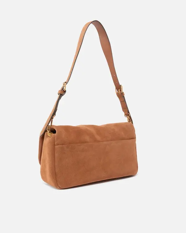 Pinko Logo-appliqué Flap Shoulder Bag