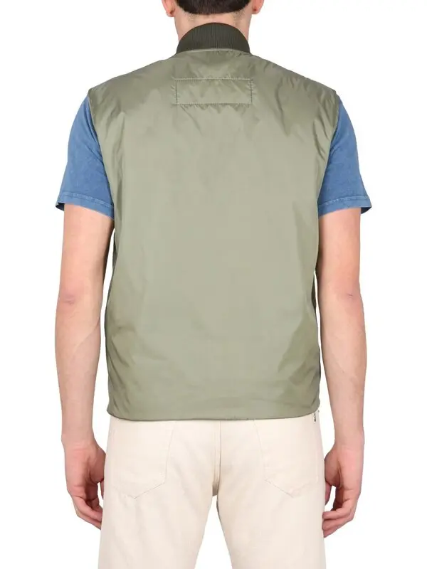 FAY Logo Detailed Zipped Gilet