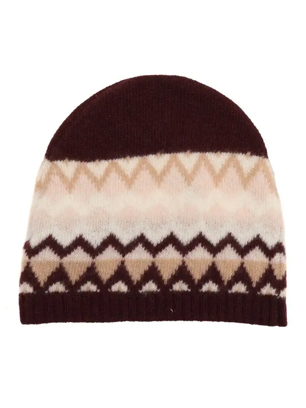 Moncler Pattern Intarsia-knit Logo Patch Beanie