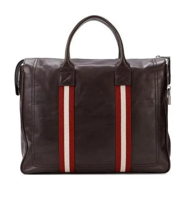 Bally Logo Handbag - Brown