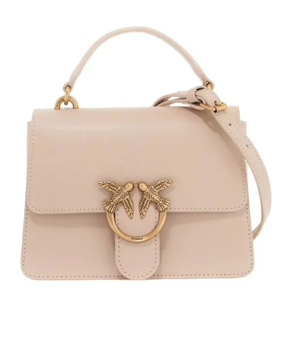 Pinko Love One Fold-over Tote Bag - Nude