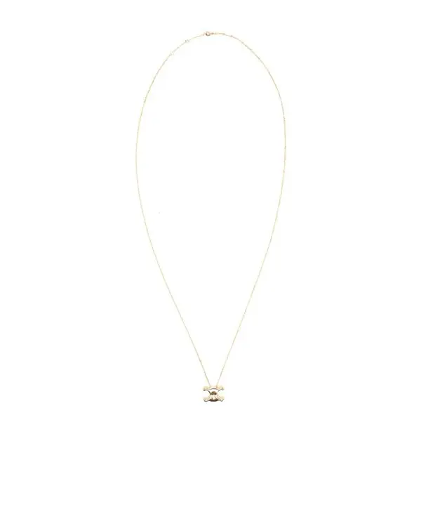 Celine Logo Necklace - White