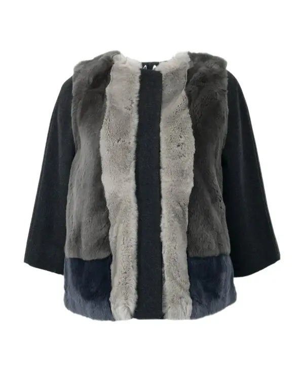 Max Mara Paneled Fur Casual Jacket