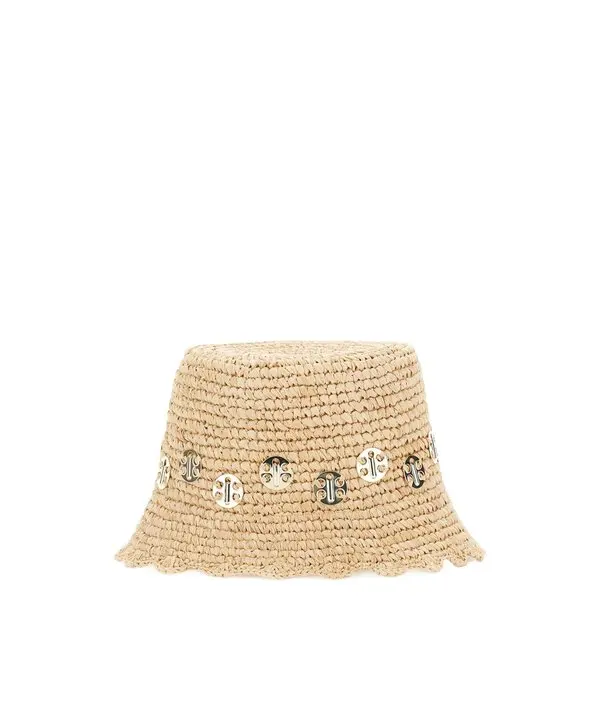 Rabanne Disc-link Bucket Hat - Nude