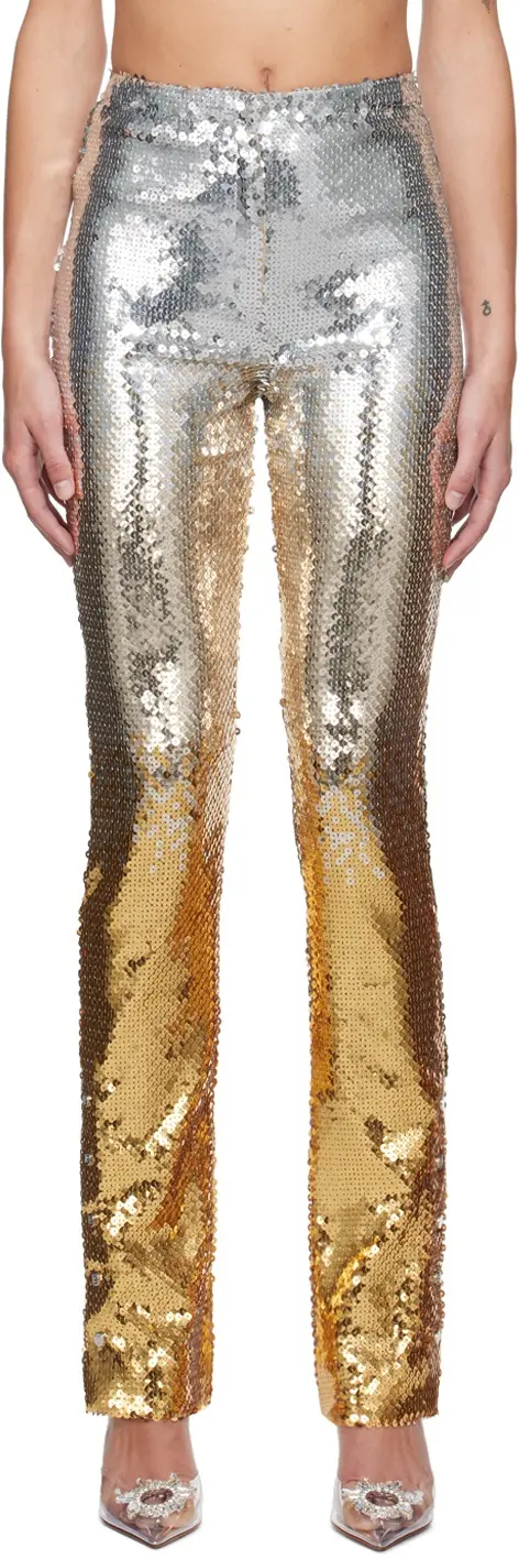 Rabanne Sequin-embellished Gradient Trousers