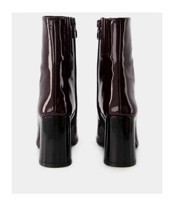 CAREL Almond Toe Zip Up Ankle Boots