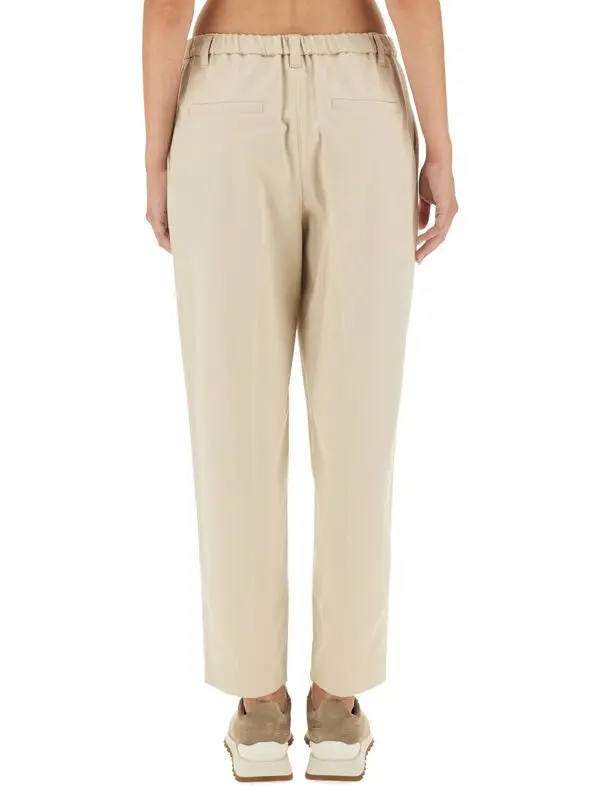 Brunello Cucinelli Pleated Straight-leg Trousers - Nude